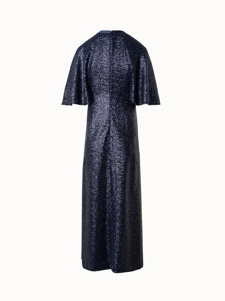 Evening Gown with Sequins on Jersey