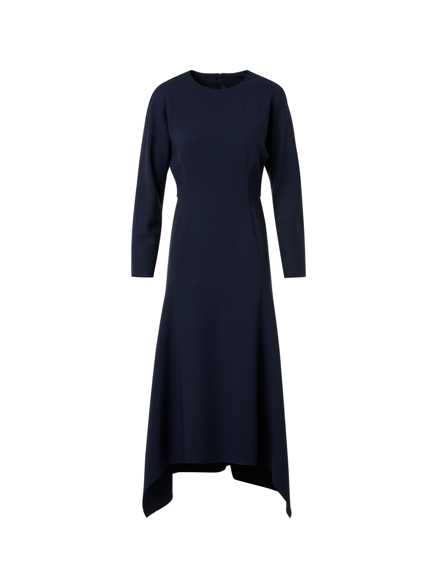 Asymmetrical Cool Wool Midi Dress – Akris Inc.
