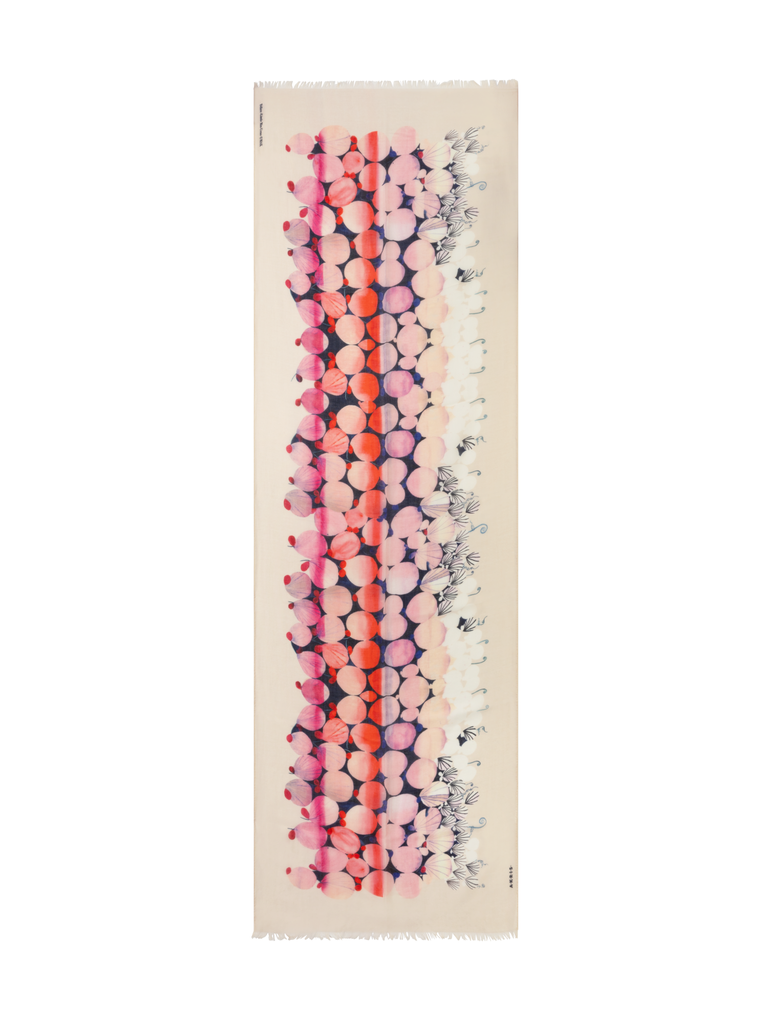 Cashmere Scarf with Silver Dollars Print – Akris Inc.