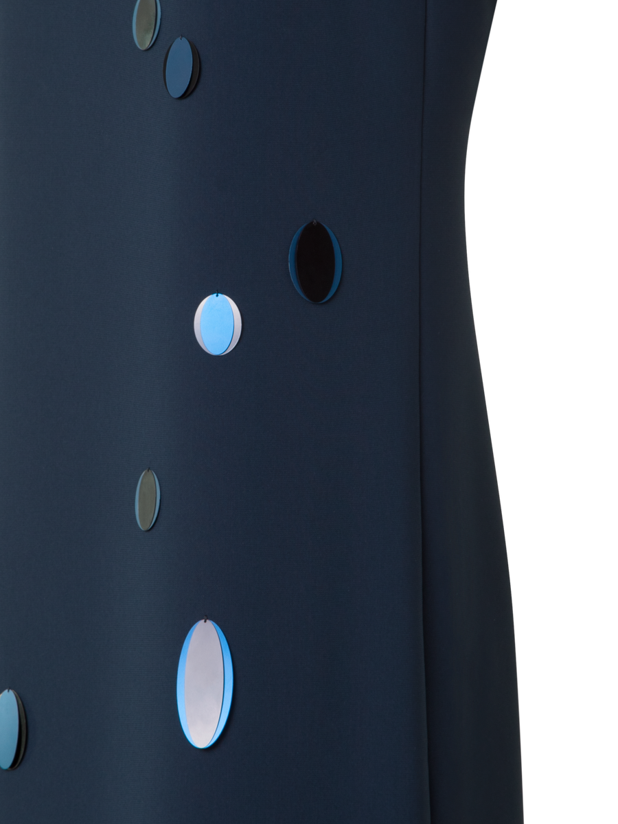 Heavy Laser Cut Tunic Dress with Dropping Dots